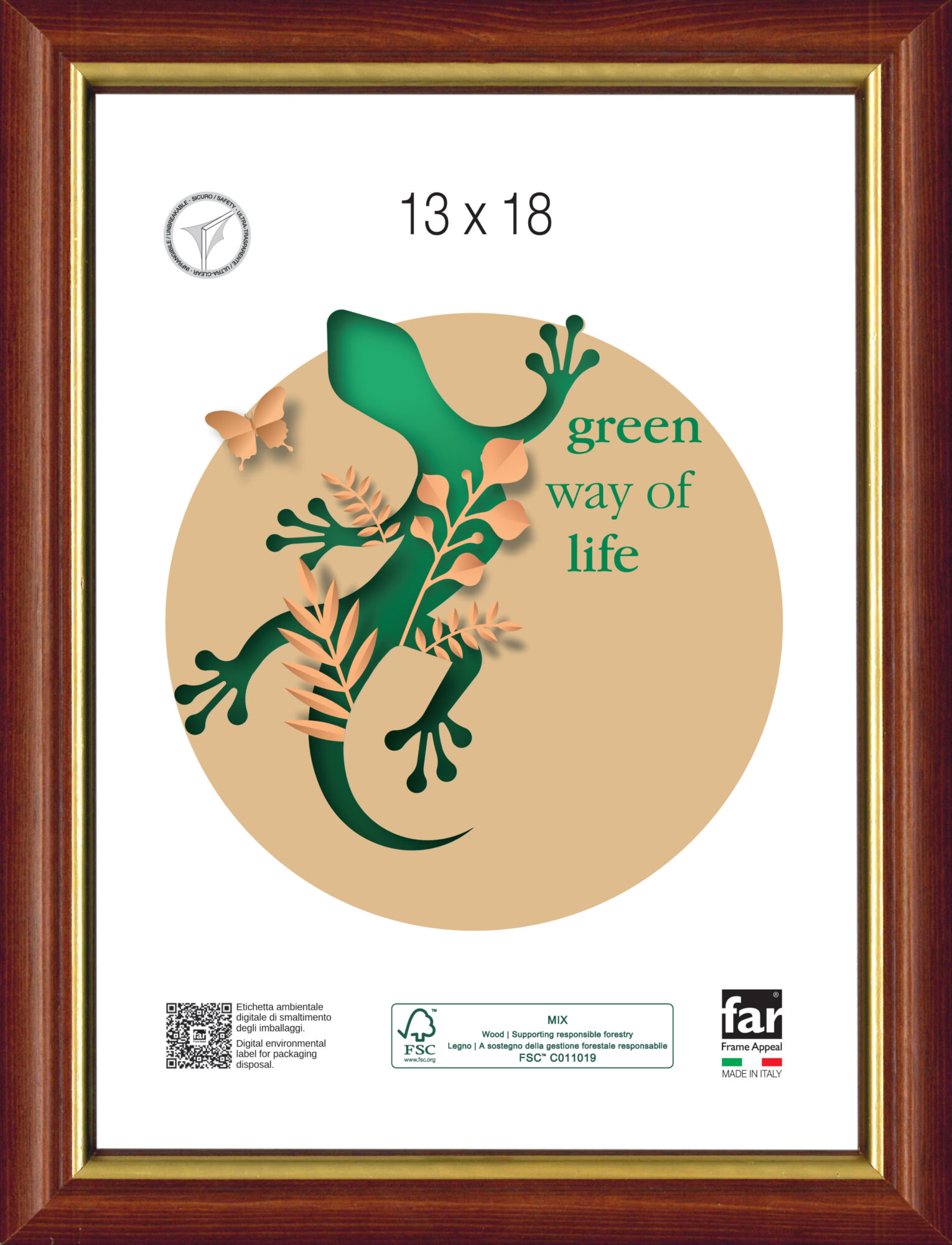 Cornice Haring - Far Frames - Cornice in legno - Portafoto da Tavolo