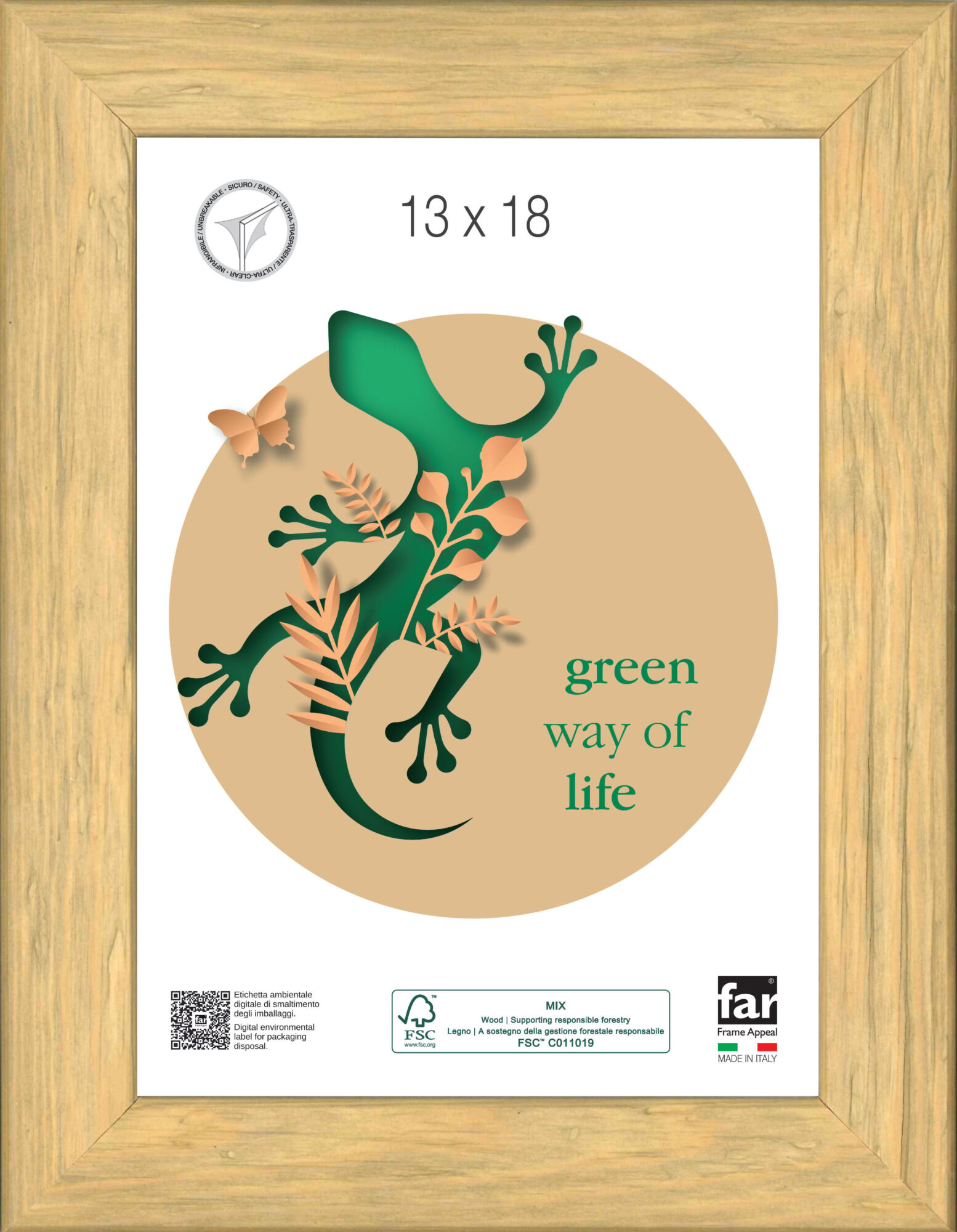 Cornice Hester - Far Frames - Cornice in legno - Portafoto da Tavolo